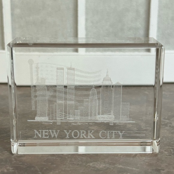 Accents | Laser Engraved 3d New York City Paperweight | Poshmark